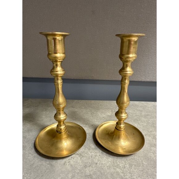 Accents | Brass Candlesticks Set Of 2 7 | Poshmark